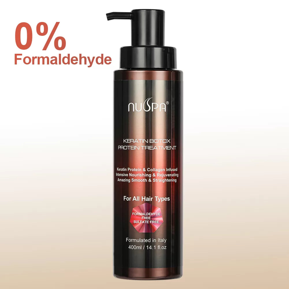 NUSPA .Keratin Botox Protein Treatment.Formaldehyde Free Brazilian Pro ...