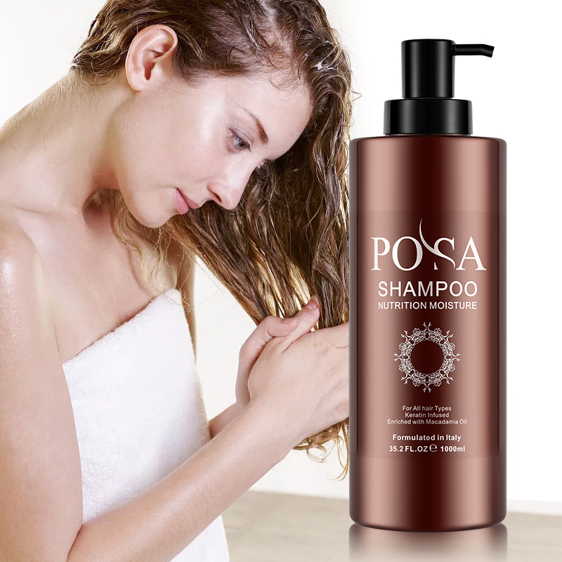 POSA Nutrition Moisture Shampoo Blended with rich Vitamin E, Keratin A ...